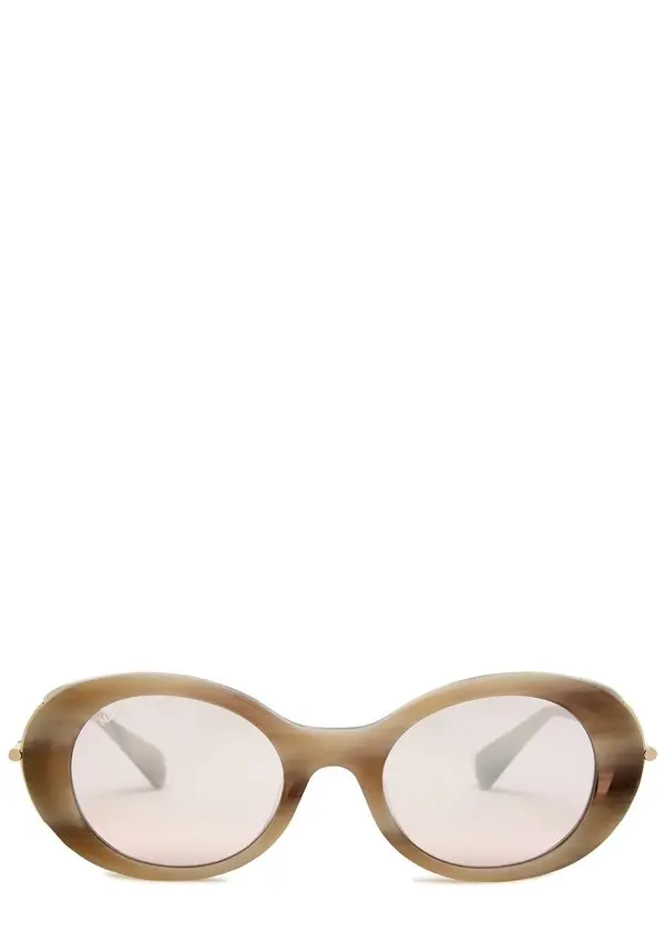 Max Mara Malibu10 Oval-frame Sunglasses