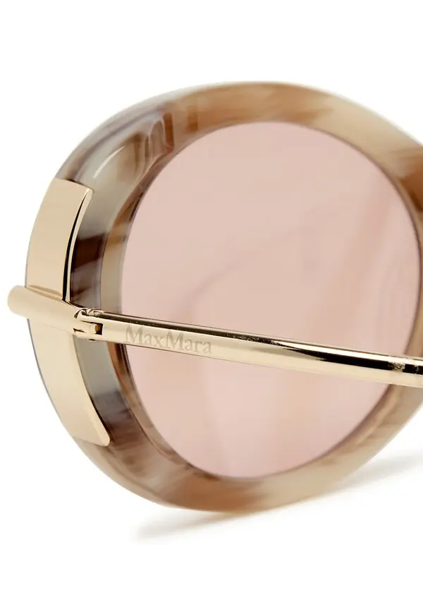 Max Mara Malibu10 Oval-frame Sunglasses