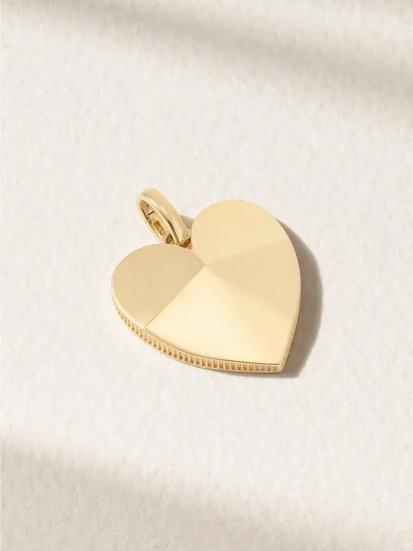 FOUNDRAE Facets Of Love 18-karat Diamond Heart Pendant - Gold