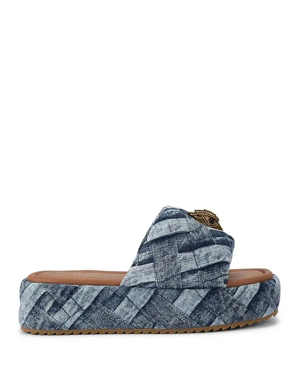 Kurt Geiger Kensington Puff Platform Sandals - Navy