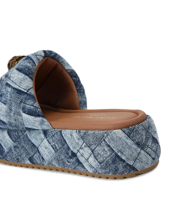 Kurt Geiger Kensington Puff Platform Sandals - Navy