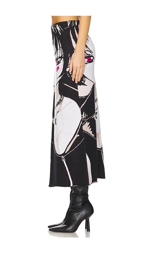 1XBLUE Ruby Anime Long Slit Skirt