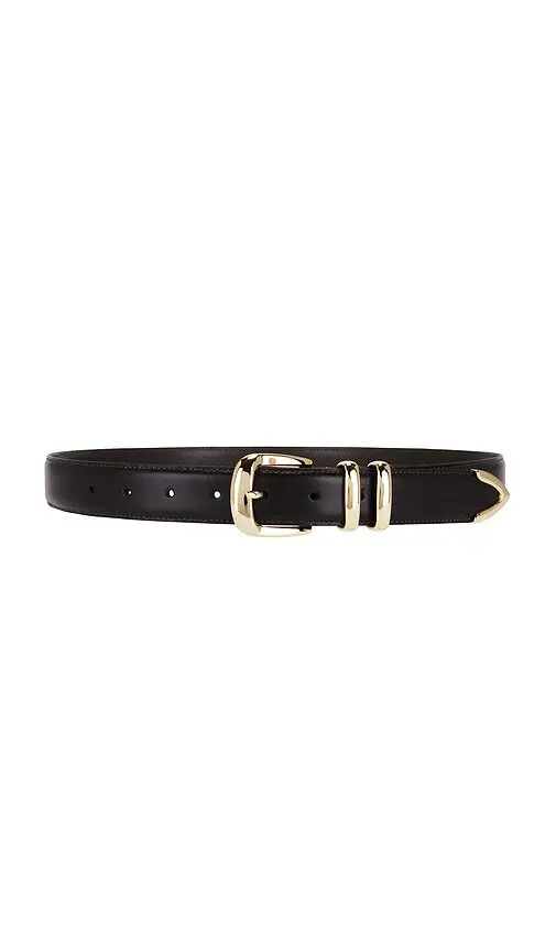 FAVORITE DAUGHTER The Jordan Belt - Dark Brown & Gold