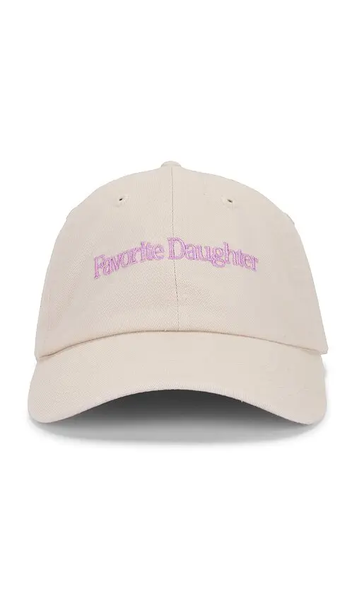 FAVORITE DAUGHTER Classic Logo Baseball Cap - Khaki Lavander