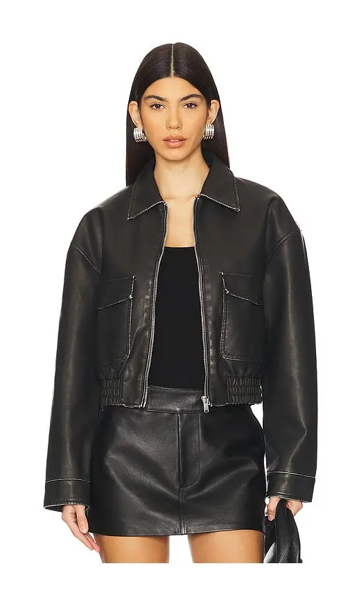 Superdown Lolo Faux Leather Jacket