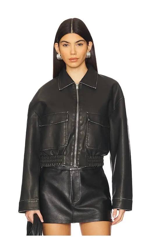 Superdown Lolo Faux Leather Jacket