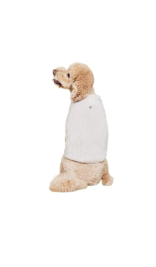 Cozychic Cable Pet Sweater Stone
