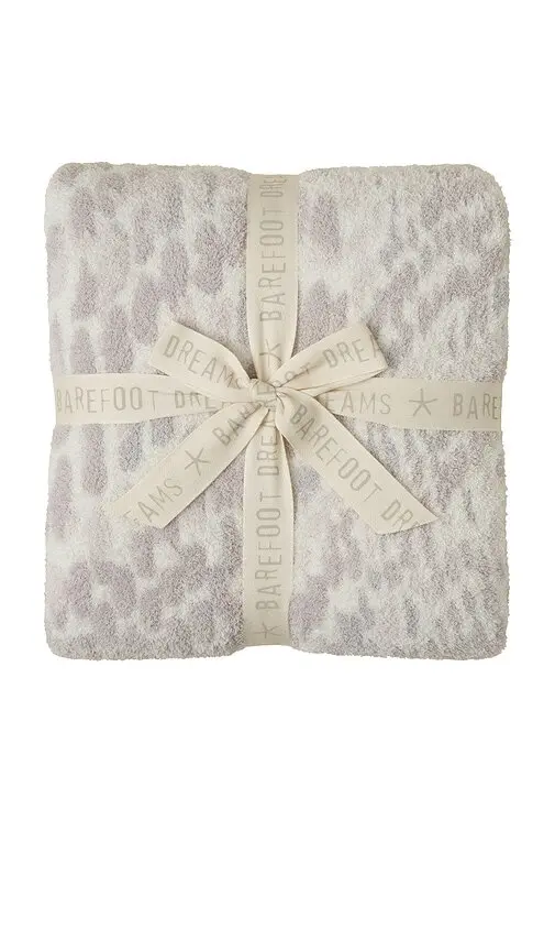 Barefoot Dreams Cozychic Snakeskin Throw In Cream - Cream Multi