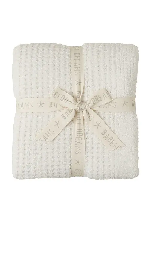 Barefoot Dreams Cozychic Waffle Throw - Cream