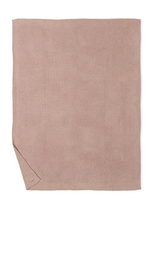 Barefoot Dreams Cozychic Waffle Throw In Rose - Willow