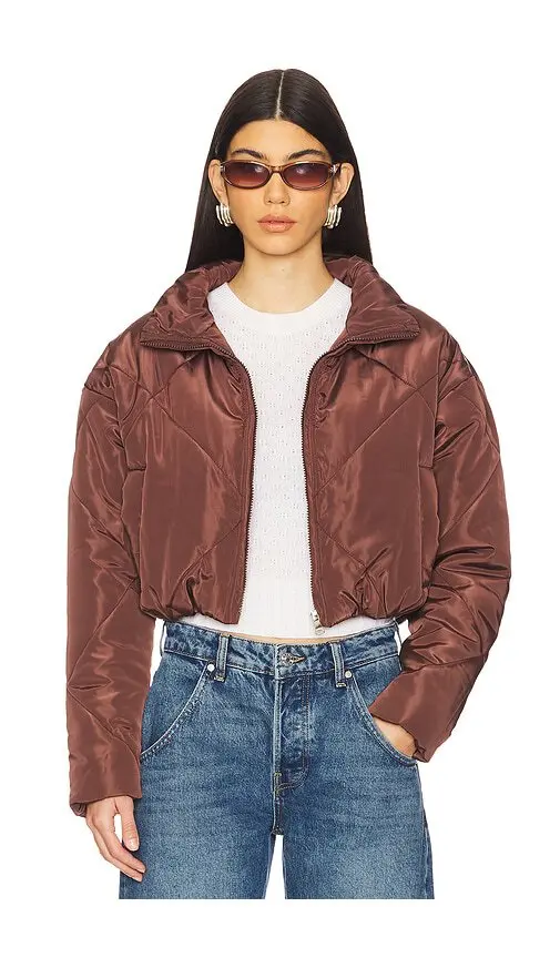Superdown Rania Cropped Jacket - Brown