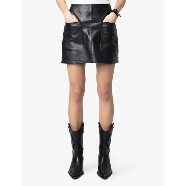 Zadig&Voltaire Jamie Leather Mini Skirt