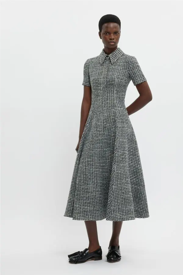 EMILIA WICKSTEAD Jody Boucle Tweed Midi Dress