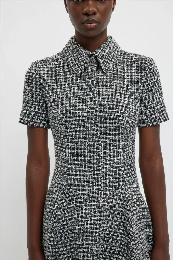 EMILIA WICKSTEAD Jody Boucle Tweed Midi Dress