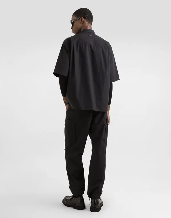 Dolce & Gabbana Cotton Cargo Pants - Black