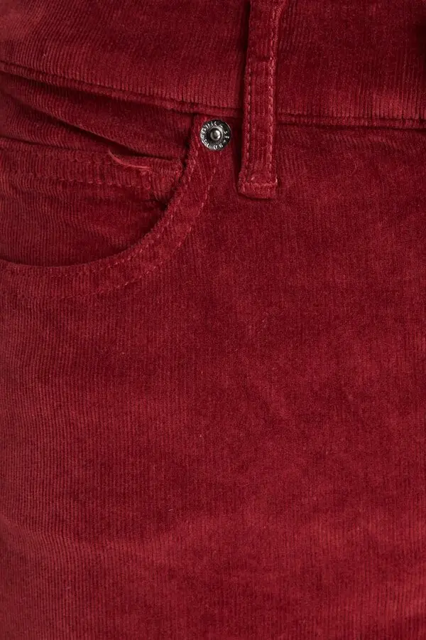 Veronica Beard Cameron Bootcut Corduroy Pants - Claret