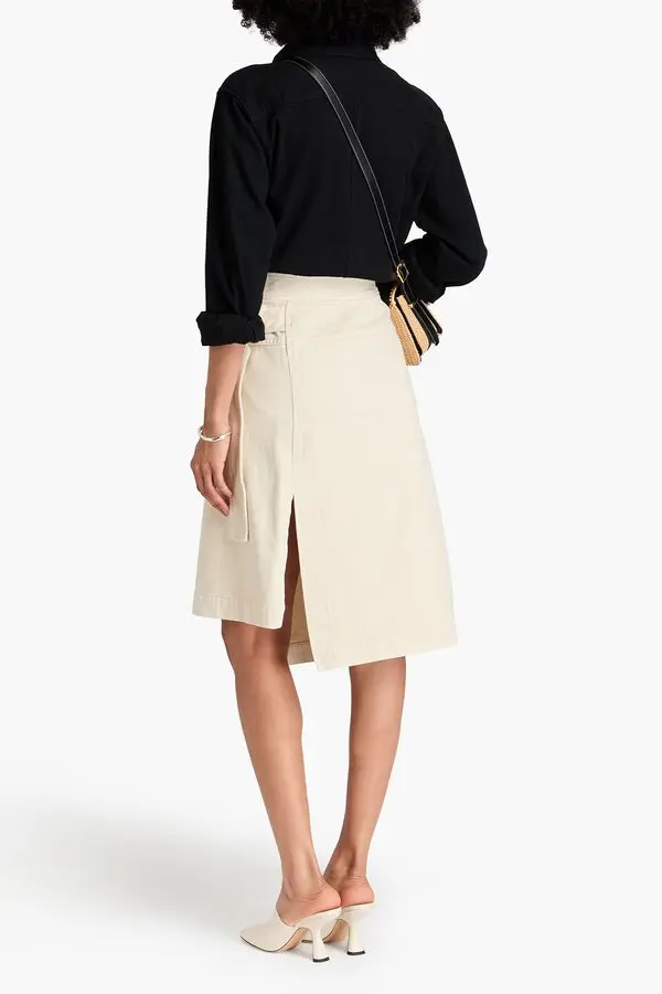 3.1 Phillip Lim Denim Wrap Skirt - Ecru