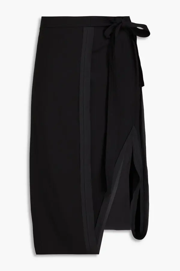 3.1 Phillip Lim Wrap-effect Midi Skirt - Black