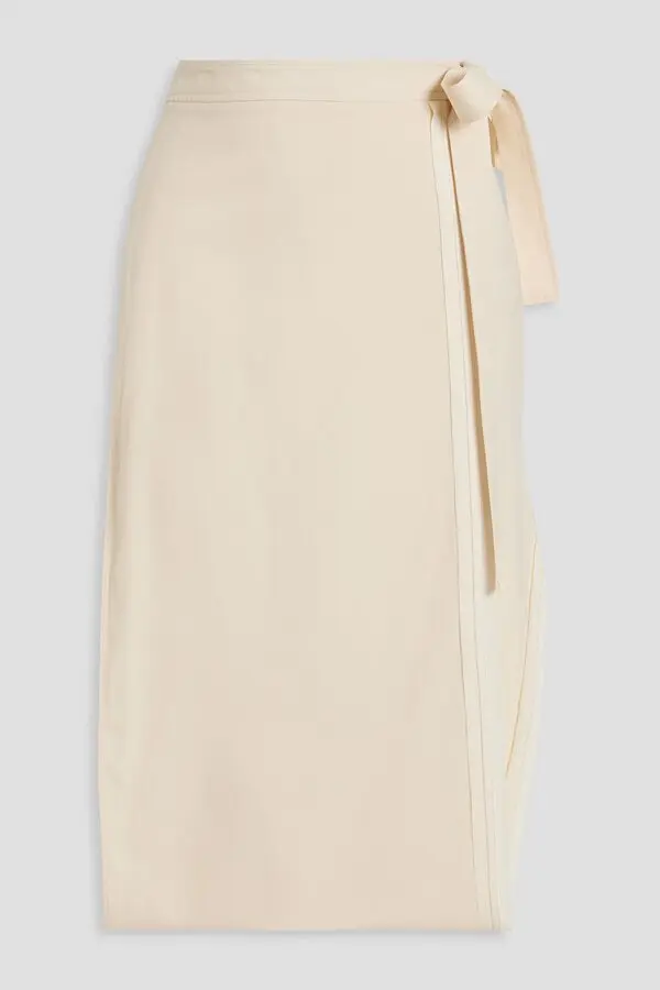 3.1 Phillip Lim Wrap-effect Midi Skirt - Cream