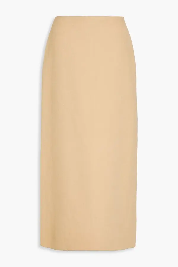 BY MALENE BIRGER Palomie Wool-felt Midi Skirt - Beige