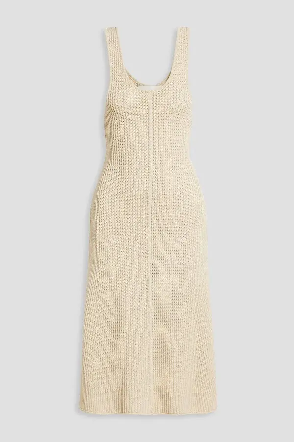 3.1 Phillip Lim Ribbed Cotton-blend Dress - Cream