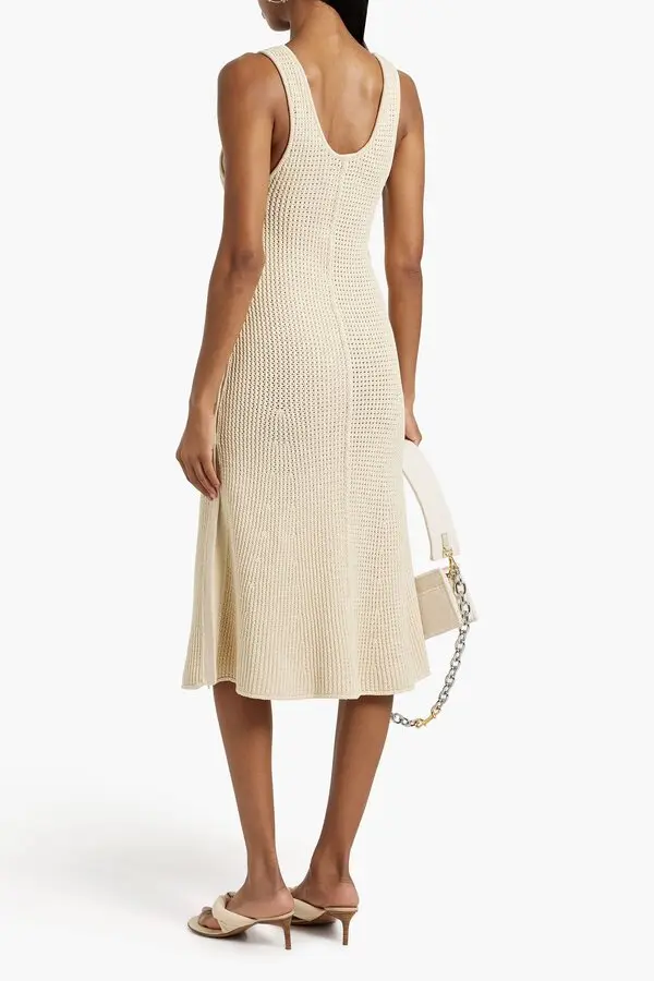 3.1 Phillip Lim Ribbed Cotton-blend Dress - Cream