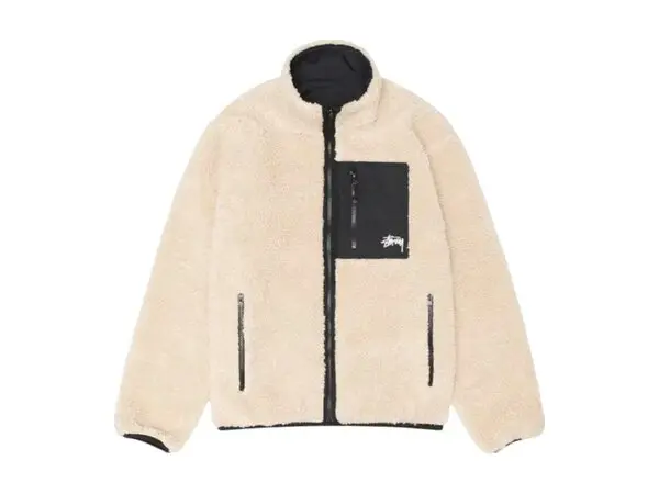StÜssy Sherpa Reversible Jacket - Beige