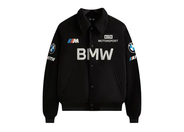 Kith X Bmw Wool Coaches Jacket - Black
