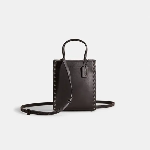 COACH Mini Cashin Tote With Crystal Rivets
