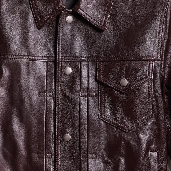 COACH® Restored Leather Trucker Jacket