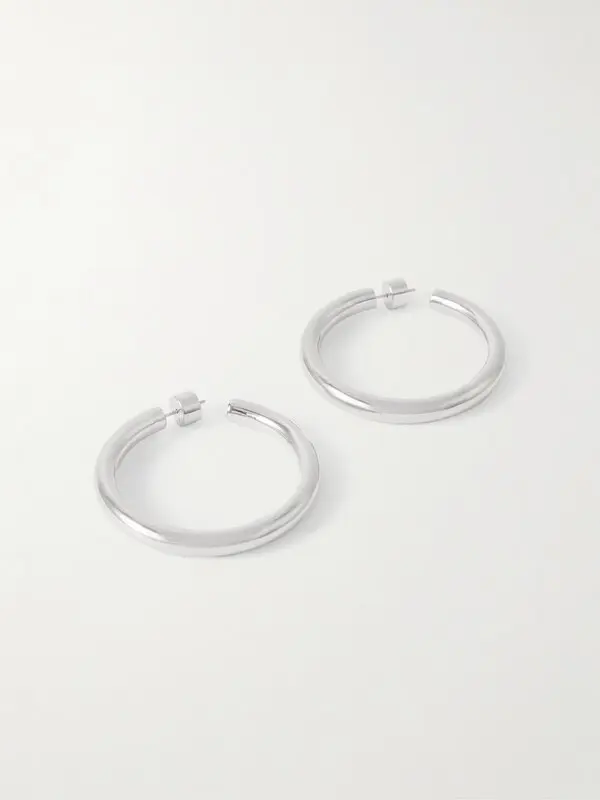 JENNIFER FISHER Natasha Baby Hoop Earrings - Silver