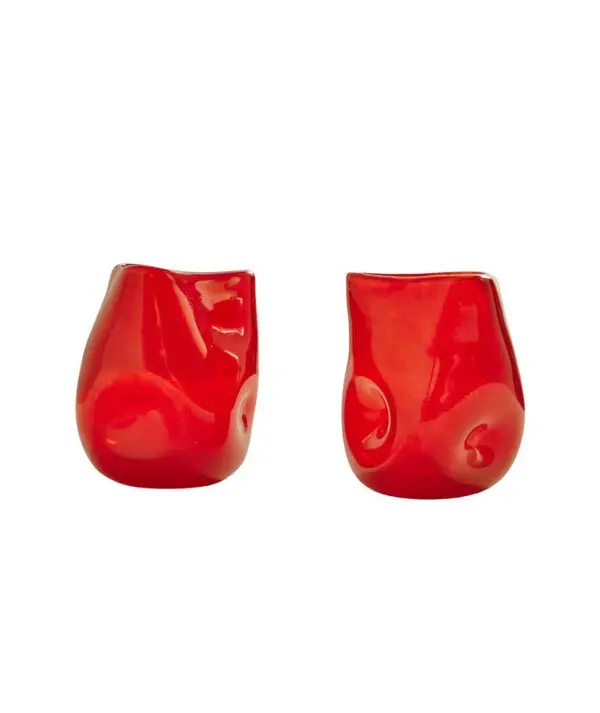 Completedworks Set Of Two Recycled-glass Tumblers - Red