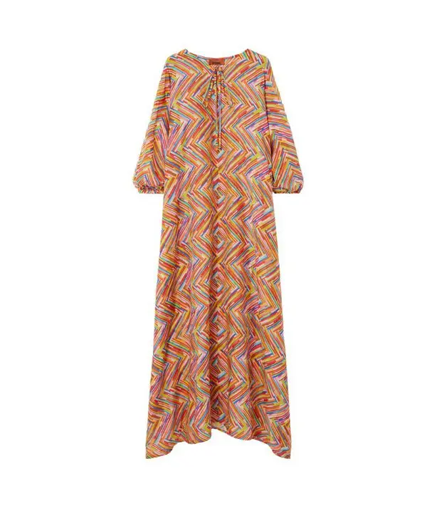 Missoni Mare Printed Cotton And Silk-blend Kaftan - Multi
