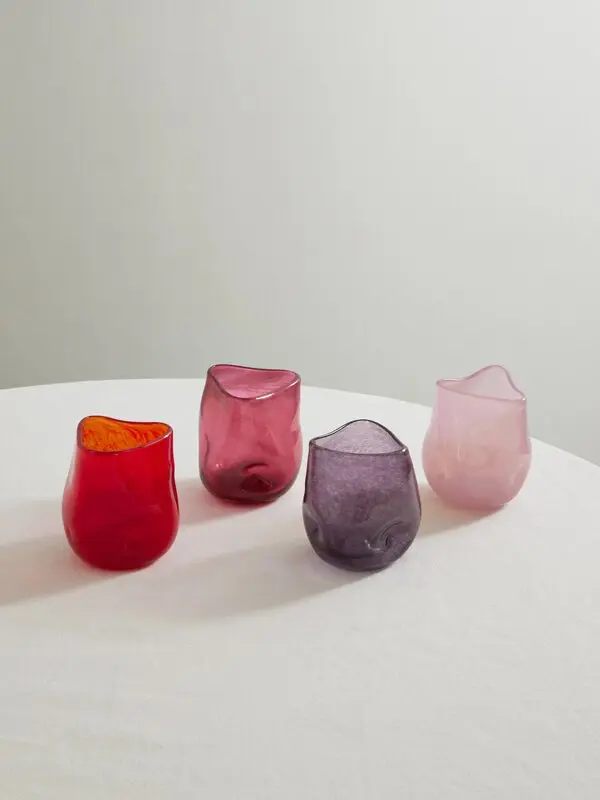 Completedworks Set Of Four Recycled-glass Tumblers - Multi