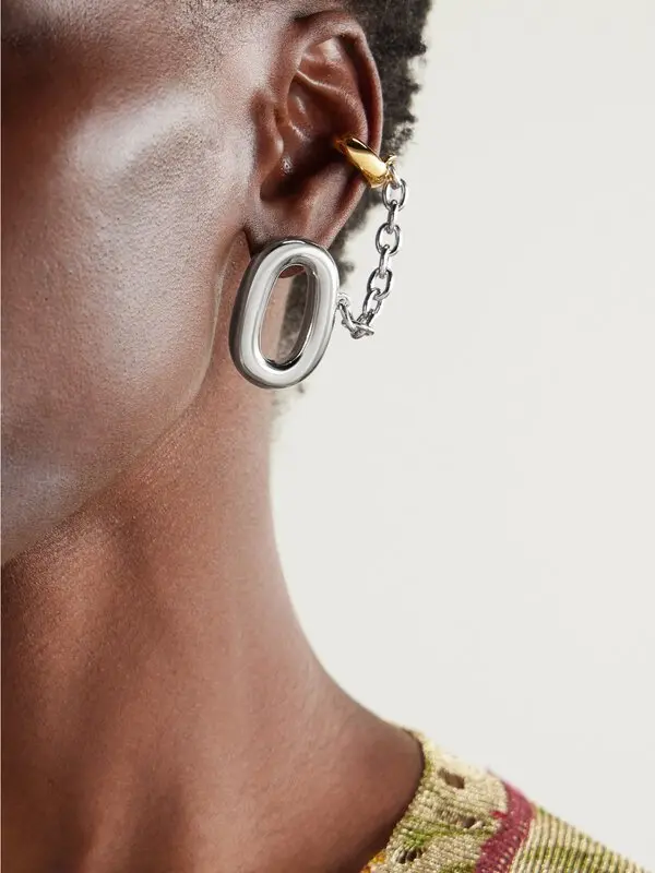 Rabanne And Gold-tone Earrings