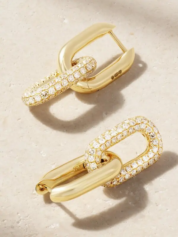 Shay 18-karat Diamond Link Earrings
