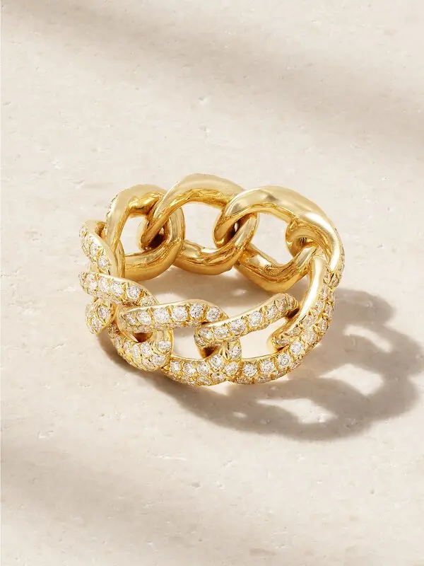Shay Essential Link 18-karat Diamond Ring