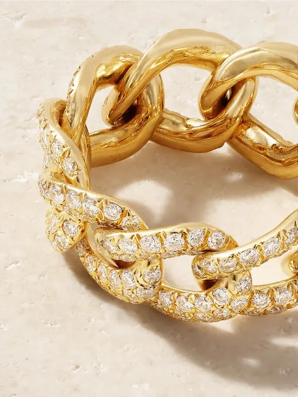 Shay Essential Link 18-karat Diamond Ring
