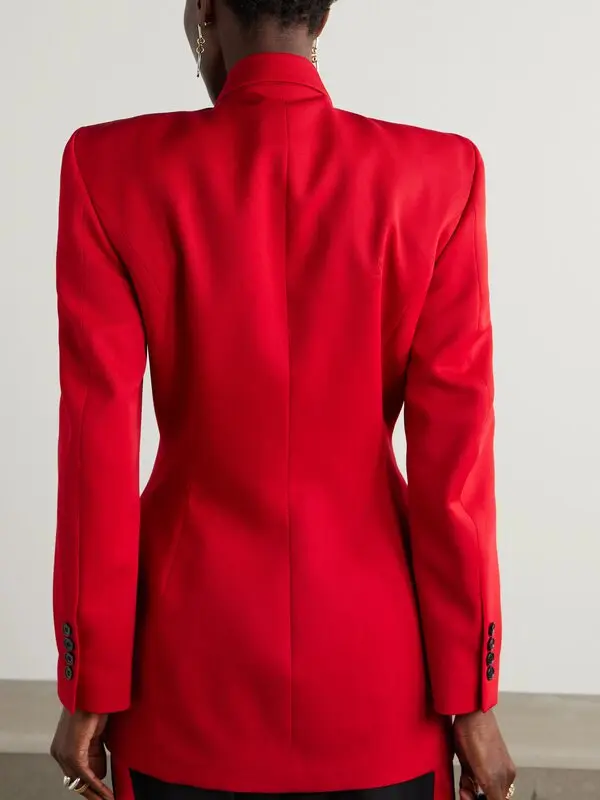 Marie Adam-Leenaerdt Double-breasted Wool-twill Blazer
