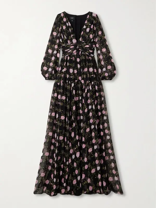 Giambattista Valli Floral-print Silk-chiffon Gown