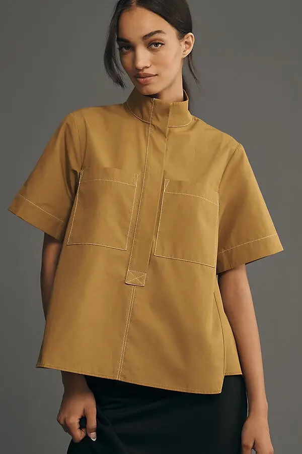 Maeve Popover Cotton Top