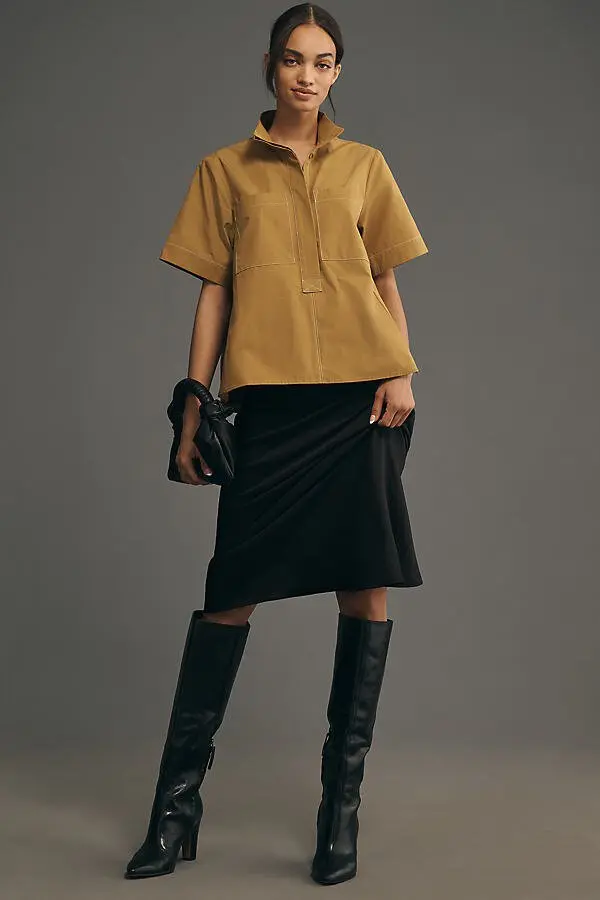 Maeve Popover Cotton Top