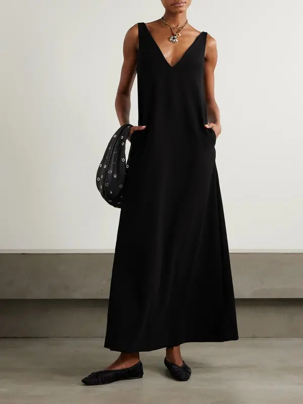 Staud Zora Crepe-jersey Maxi Dress