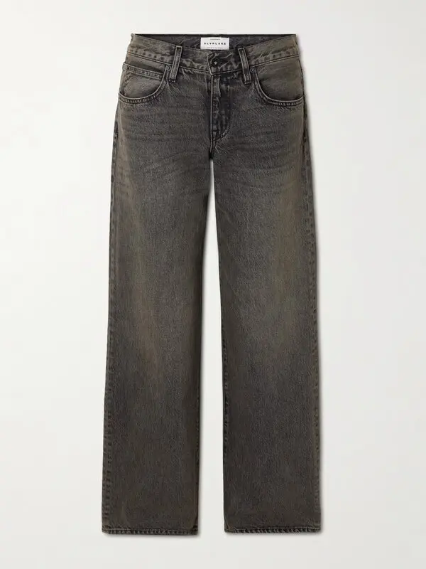 SLVRLAKE Lexi Low-rise Wide-leg Jeans - Blue
