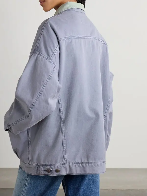 R13 Lacey Denim Trucker Jacket - Blue