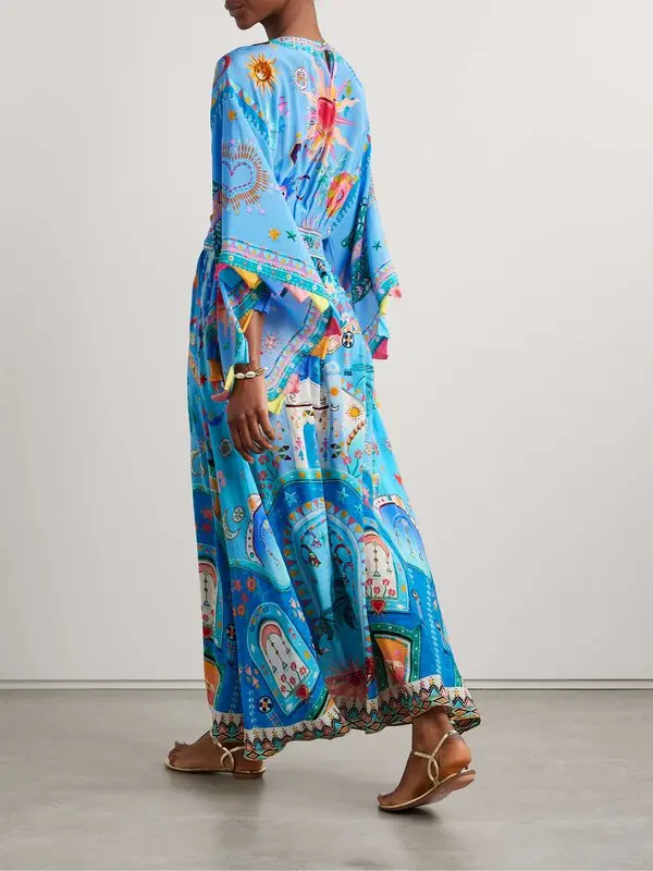 blue crepe de chine dress Emilia Wickstead