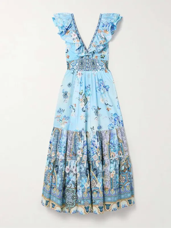 camilla floral maxi dress Summer Poppy Camilla Dress L