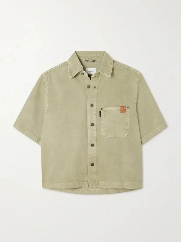 HAIKURE Olive Denim Shirt