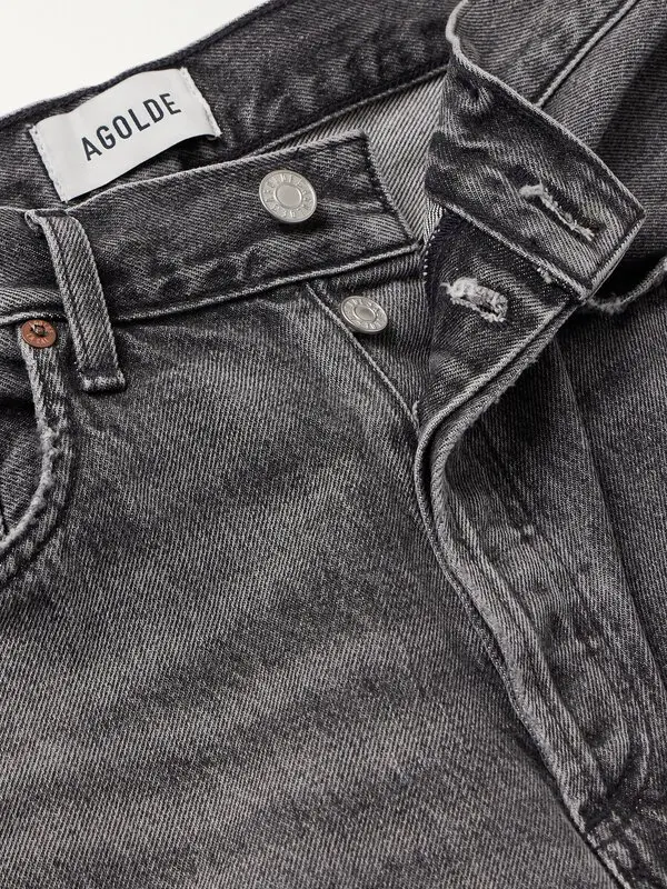 AGOLDE 90s Pinch Waist Cropped Jeans - Black