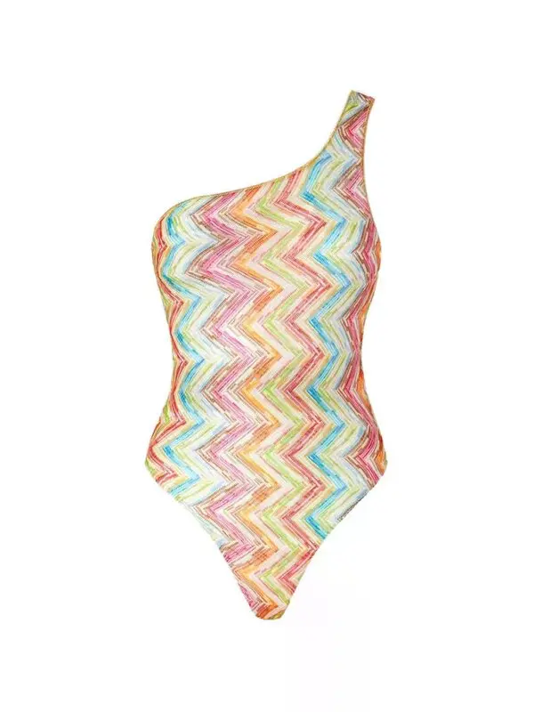 Missoni One-shoulder Swimsuit - Pink